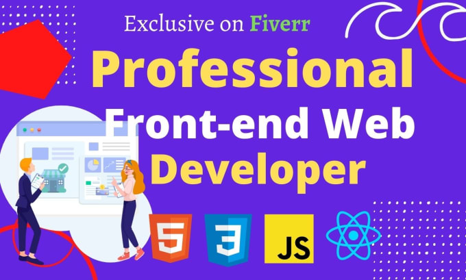 Be Your Frontend Web Developer Using Html Css Bootstrap Js React By