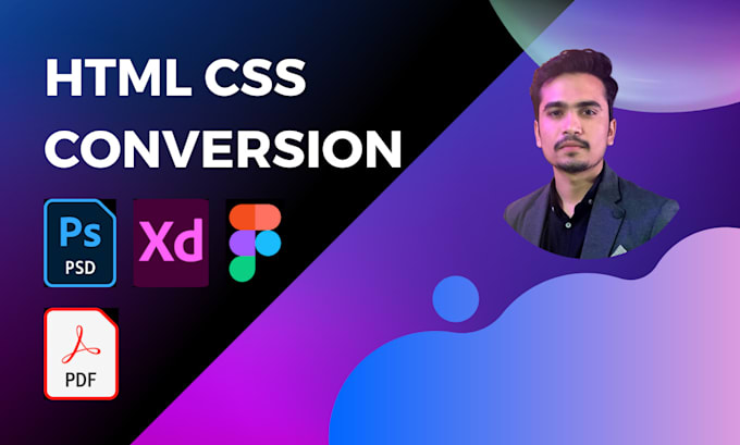 Convert Psd To Html Xd To Html Figma To Html Css Bootstrap By