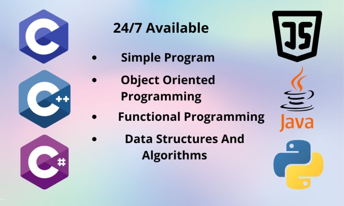 Do Professional C Cpp Java Python Csharp Programming Task By