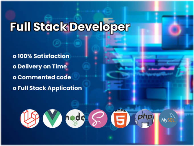 Your Full Stack Developer In Laravel Vuejs Html Javascript And Php By