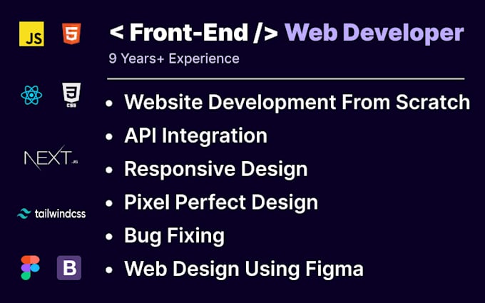 Do Front End Web Development In React Nextjs Html Css Js By