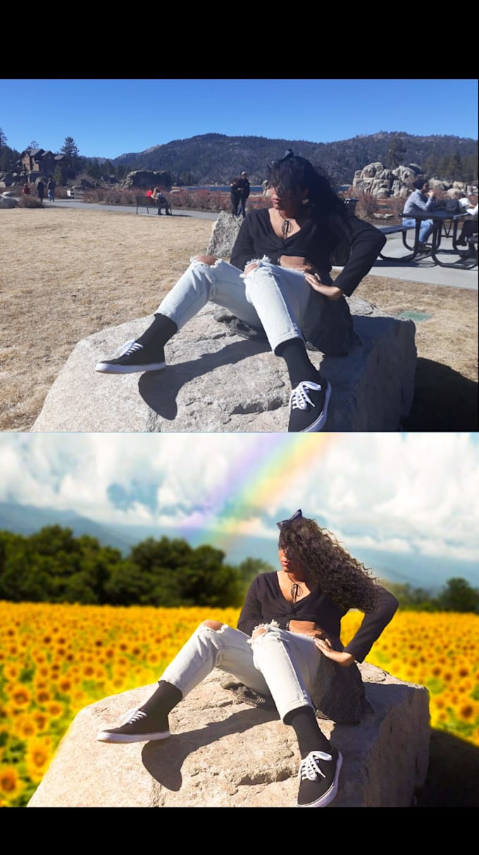 Replacing Background And Enhancing Photo By Eriqa77 Fiverr