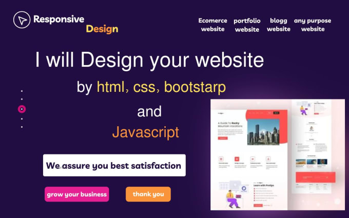 Design Bootstarp Landing Page Using Html Css Bootstarp By Atikulcoder