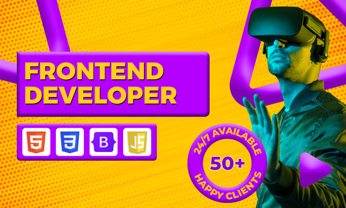 Do Frontend Development Using Html Css Bootstrap Javascript By