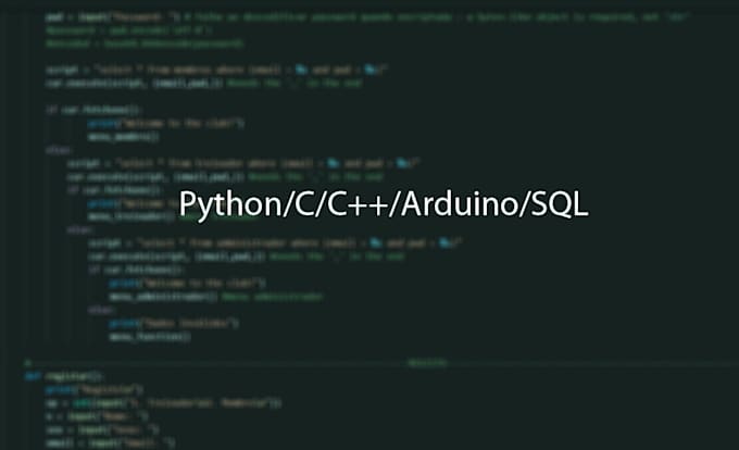 Do C Cpp Arduino Python Sql Projects Challenges Or Tasks By Artsigny