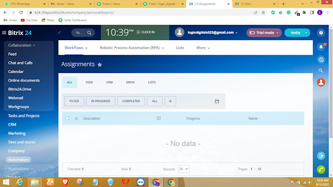 Setup Bitrix24 Automation Bitrix Email Campaign Build Workflows By