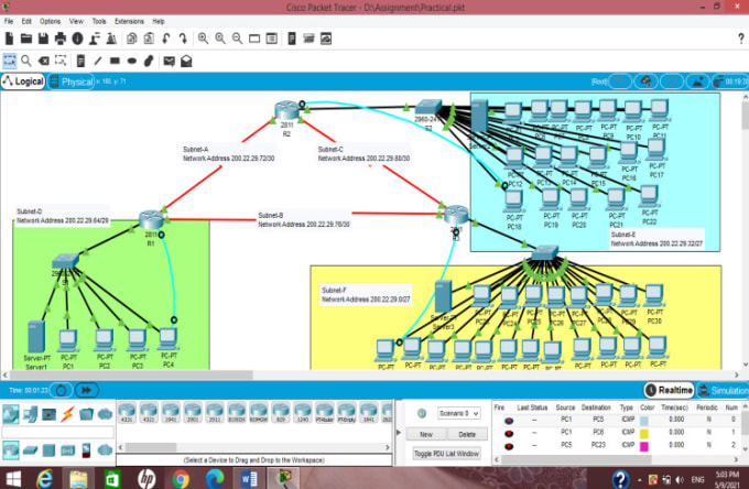 Do Cisco Packet Tracer Ccna Gns3 And Networking Tasks By Faiza454