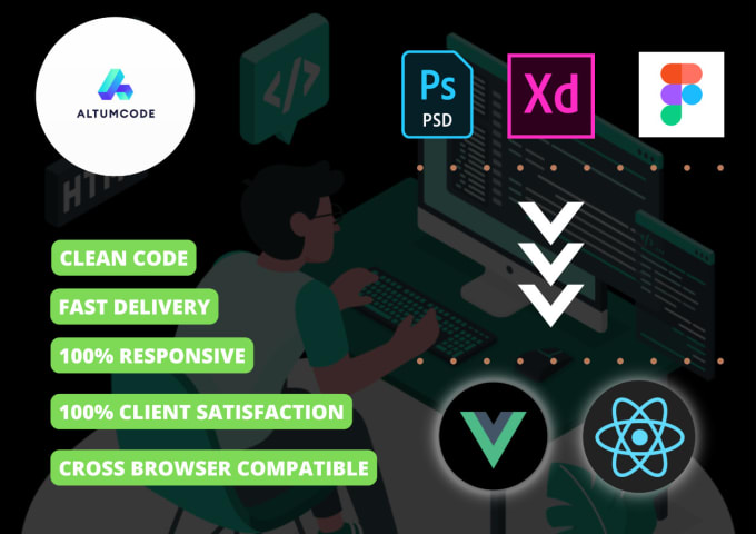 Convert Xd To Reactjs Xd To Vuejs Figma To Vuejs Figma To Reactjs By