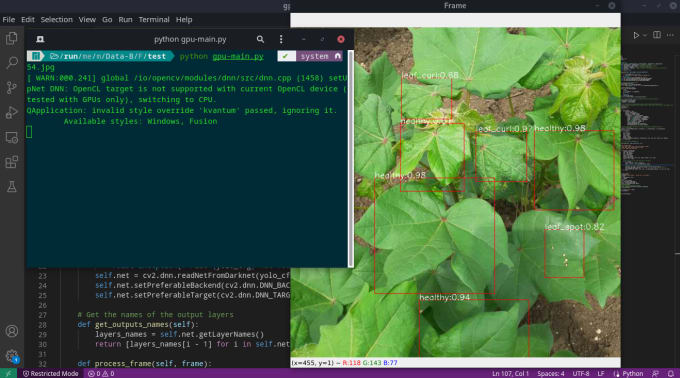 Write Detect And Track Script In Cpp And Python Using Opencv By Kamran