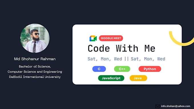 Teach You C And Cpp Programming Languages By Shohanur Fiverr