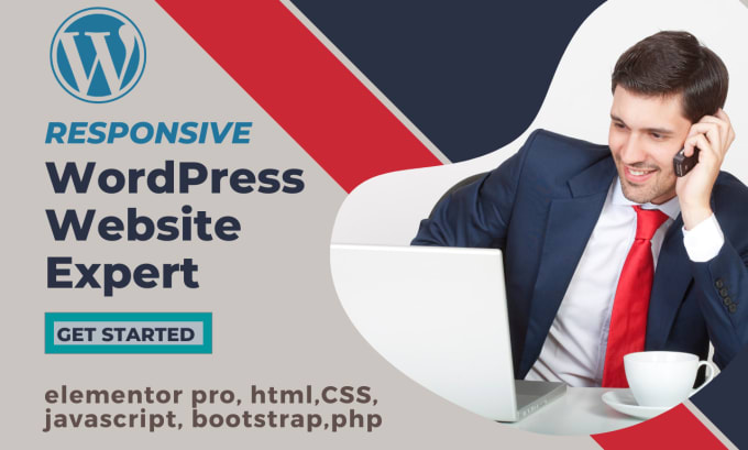 Design A Responsive Website In Wordpress Or Html Css Js Bootstrap