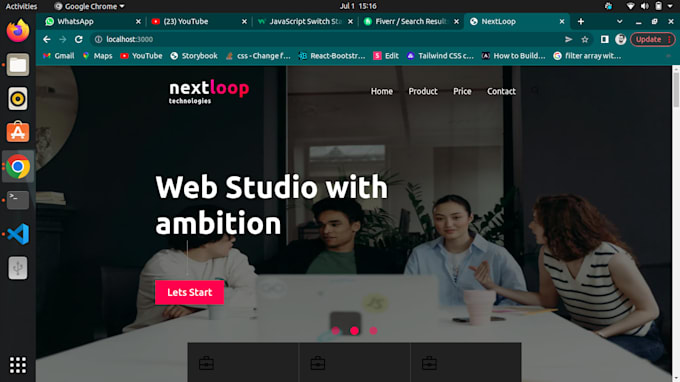 Build Your Required Web Page Using Nextjs And Tailwindcss By Md Nizam