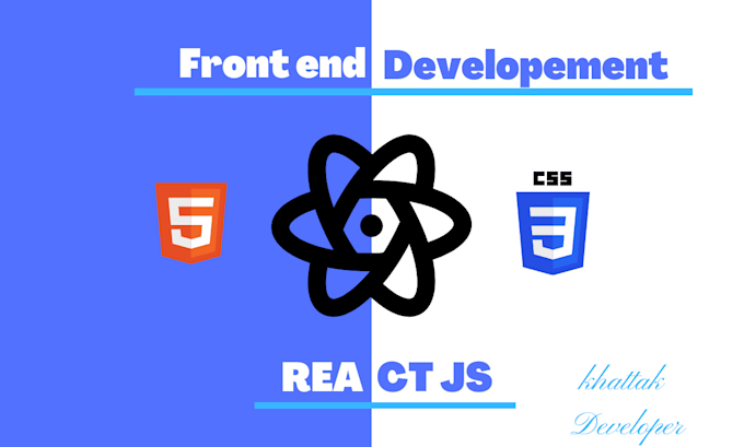 Do Web Front End Development In React Js Html Css Javascript With