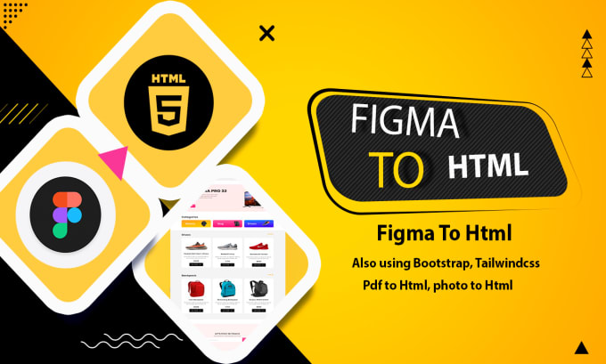 Convert Psd To Html And Figma To Html With Fully Responsive Using