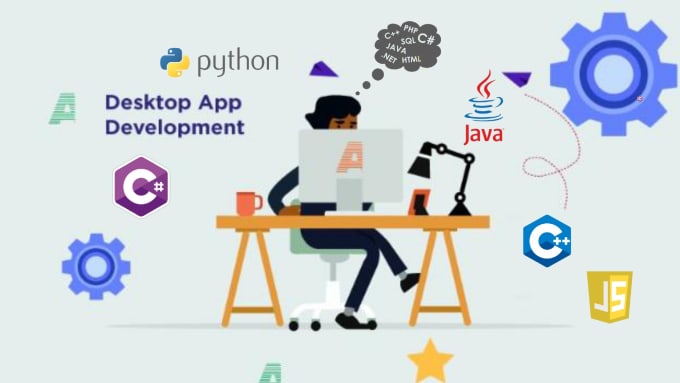 Create Desktop Applications Using Java Cpp Csharp Python By Malaika