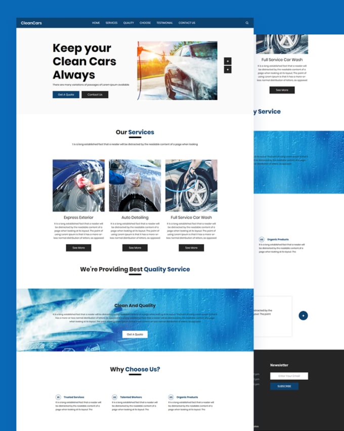 Create A Website Design Develop On Html Css Js Php Jq Botstrap For Your