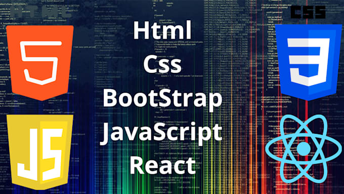 Do Front End Web Development Web App In Html Css Javascript React Js