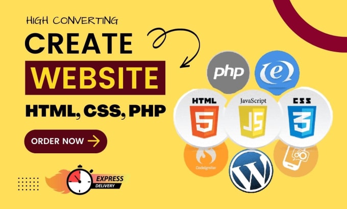 Develop A Custom Html Css Php Mysqli And Javascript Dynamic Website