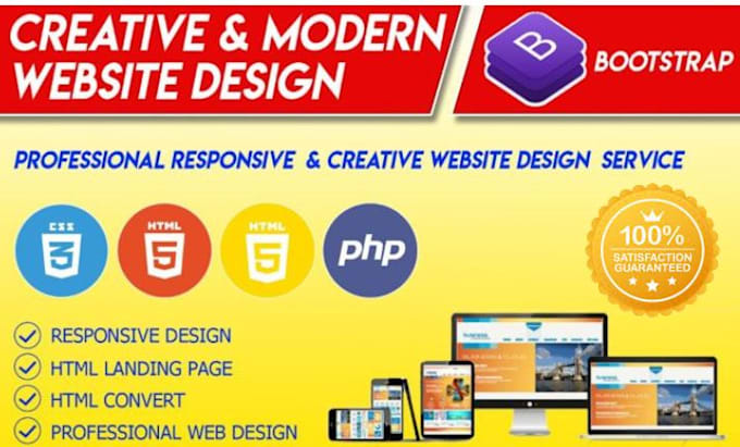 Do Responsive Website Using Html Css Bootstrap And Html Css Bugs