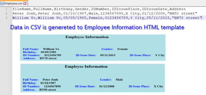 Generate Multiple Files From Raw Data And Document Template By