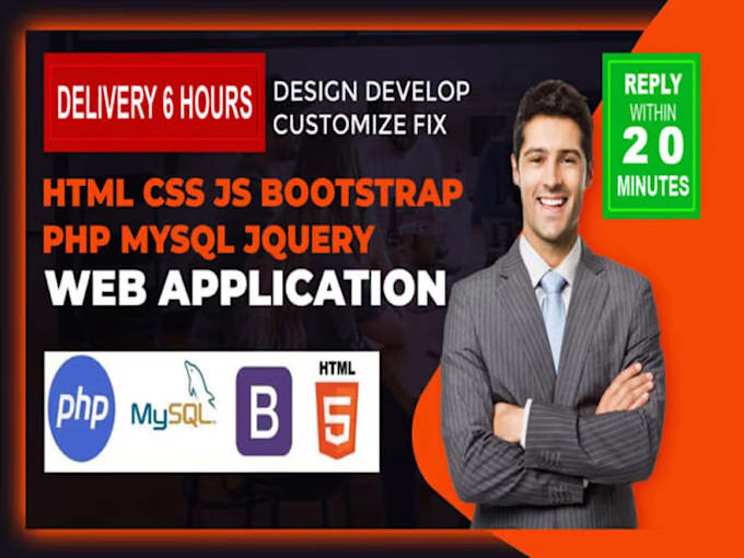 Develop Fix Website Code Html Css Javascript Bootstrap Php By