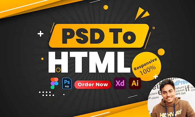 Convert Figma Xd Sketch Psd To Html Css Responsive By Codercredit Fiverr