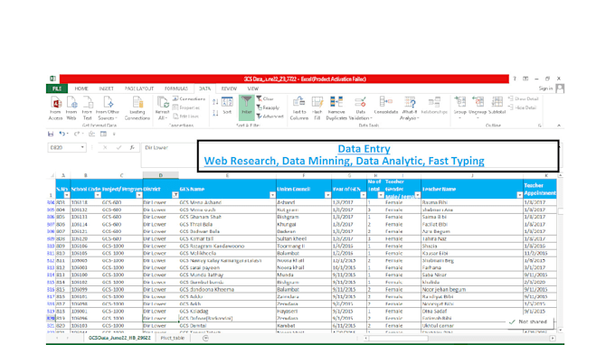 Do Accurate Data Entry Work By Zakriabacha248 Fiverr