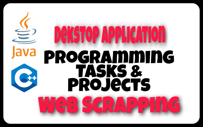 Do Java Gui Swing Javafx Web Scraping Oop Cpp And Dsa Tasks By