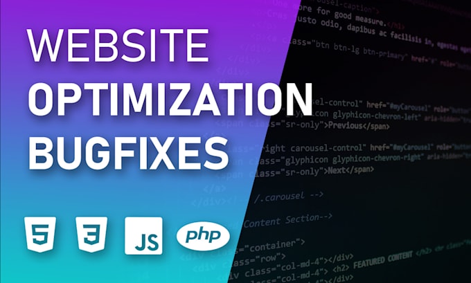 Fix Bugs And Optimize Your Website Html Css Js Php Seo By Threegart