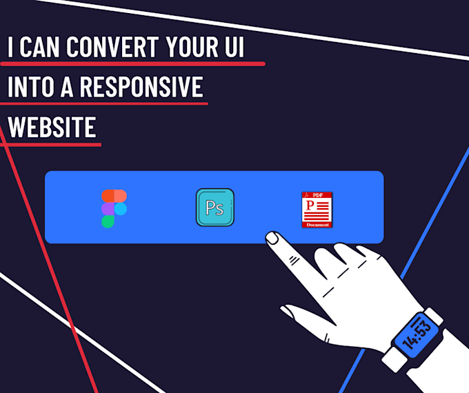 Convert Psd Sketch Png Pdf Figma Xd To Html Css Responsive By