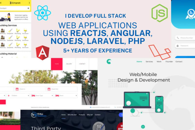 Be Your Reactjs Angular Nodejs Laravel Or Php Developer By