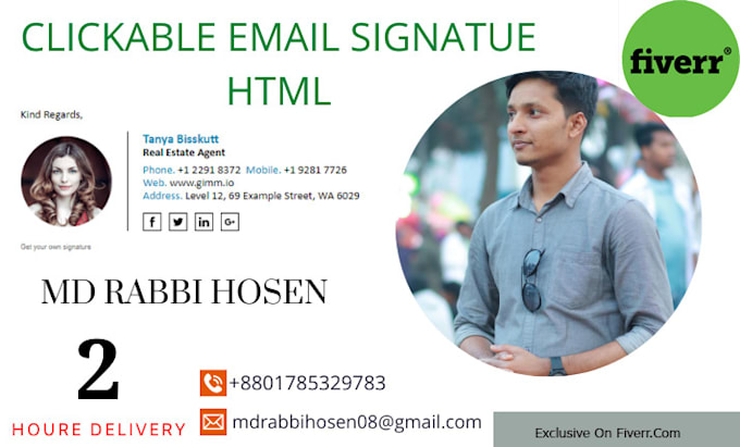 Create Email Signature Html Clickable Html Email Signature 2 Hours