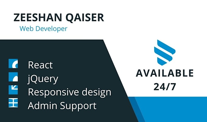 Build Website With React Html Css Javascript By Zeshanqaiser Fiverr
