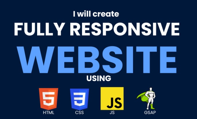Create A Responsive Website With Html Css Js And Gsap By Sarmad