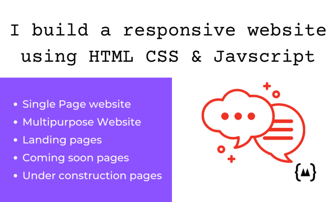Create A Responsive Website Using Html Css And Javascript By Marish