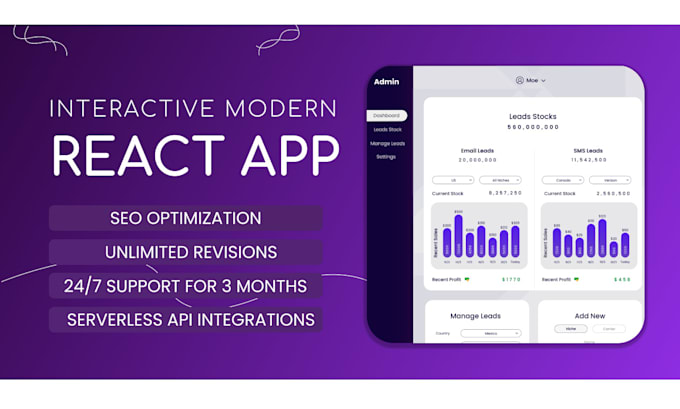 Convert Your Designs To A Fully Interactive React Web App By Moedevs