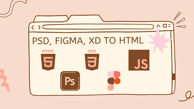 Covert Your Psd Or Figma To Functional Html And Css Page By