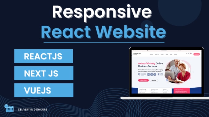 Create Responsive Websites In Html Css Javascript React Node Js Nextjs