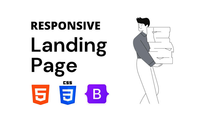 Design Responsive Html Landing Page By Basit23 Fiverr