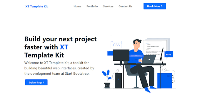 Build Or Update Website In Html Css Js Bootstrap By Haseeb Tariq