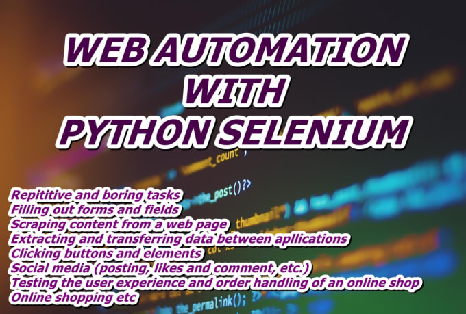 Create Bots Using Python Selenium For Web Automation Repetitive Tasks