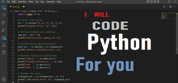 Code Related To Python Numpy Matplotlib Pandas Tasks By Ovaissmemon