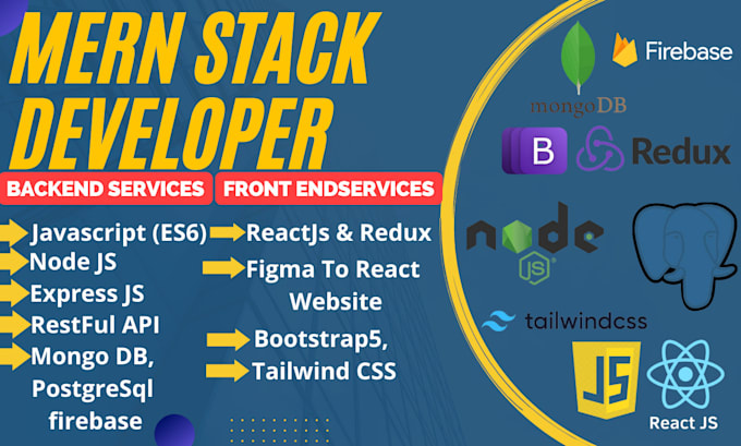 Be Your Mern Stack Developer Or React Website Front End Developer By