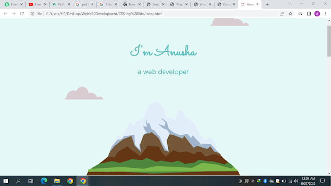 Do Frontend Web Development In Html Css Javascript By Anusha Amin Fiverr