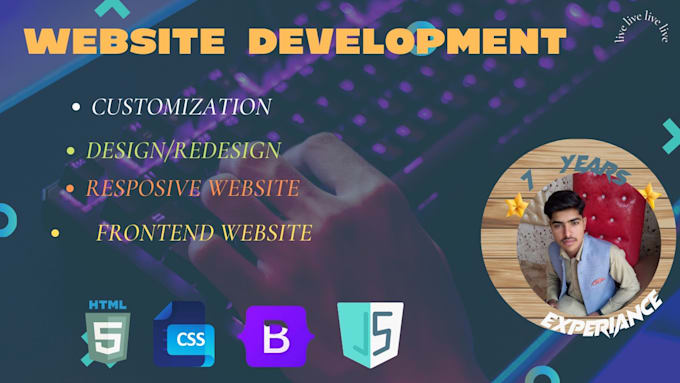 Develop Your Idea Into A Professional Website Using Html Css Javascript