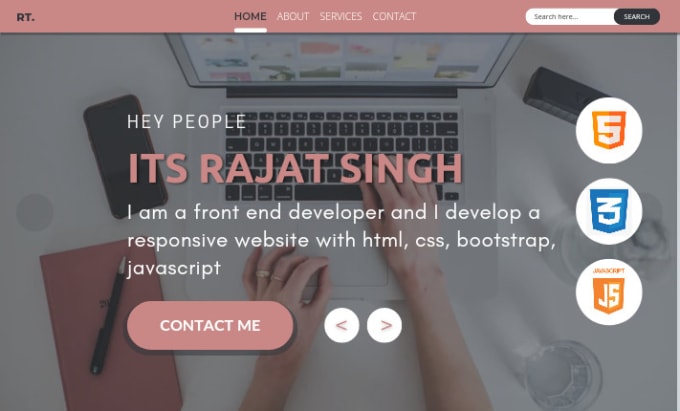 Be Front End Developer Html Css Javascript Bootstrap By Rajatsingh