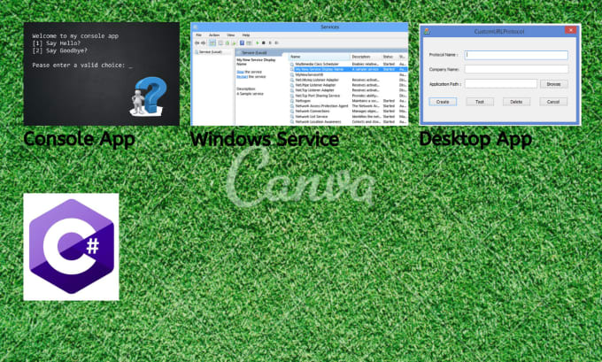 Create Console Desktop Service And Worker Application In C Sharp By