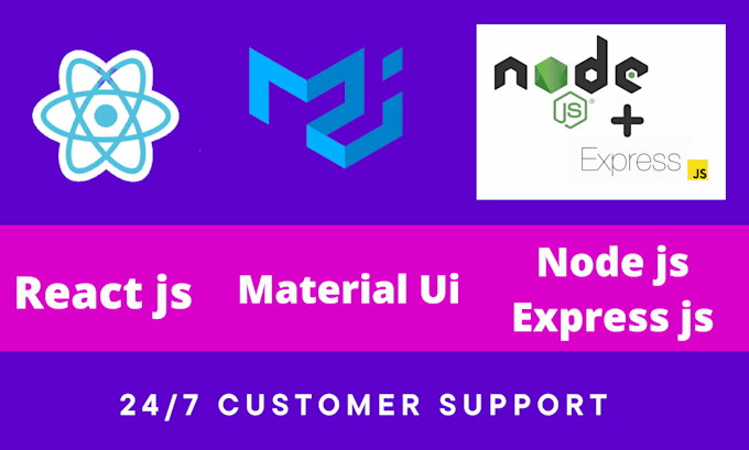 Be Your Web Developer Using React Js Material Ui And Node Js By
