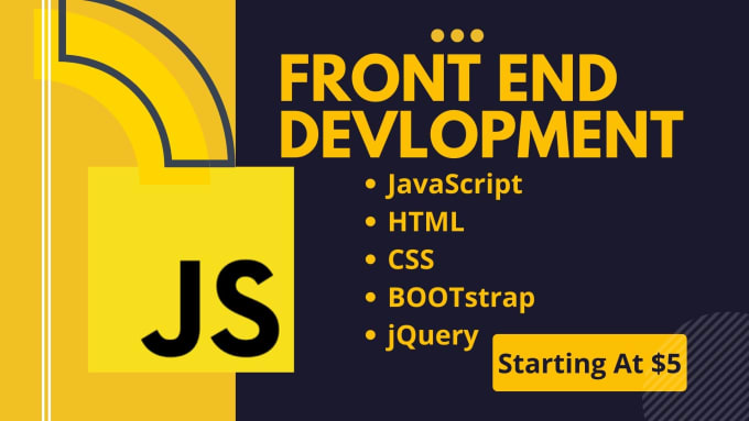 Do Javascript Html Css Bootstrap Front End Development By Munibmunib