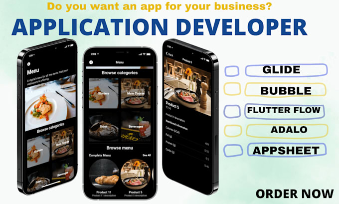Develop A Mobile App With Glide Adalo Bubble Appsheet Flutterflow By